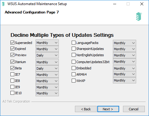 WSUS Automated Maintenance - My little Farm